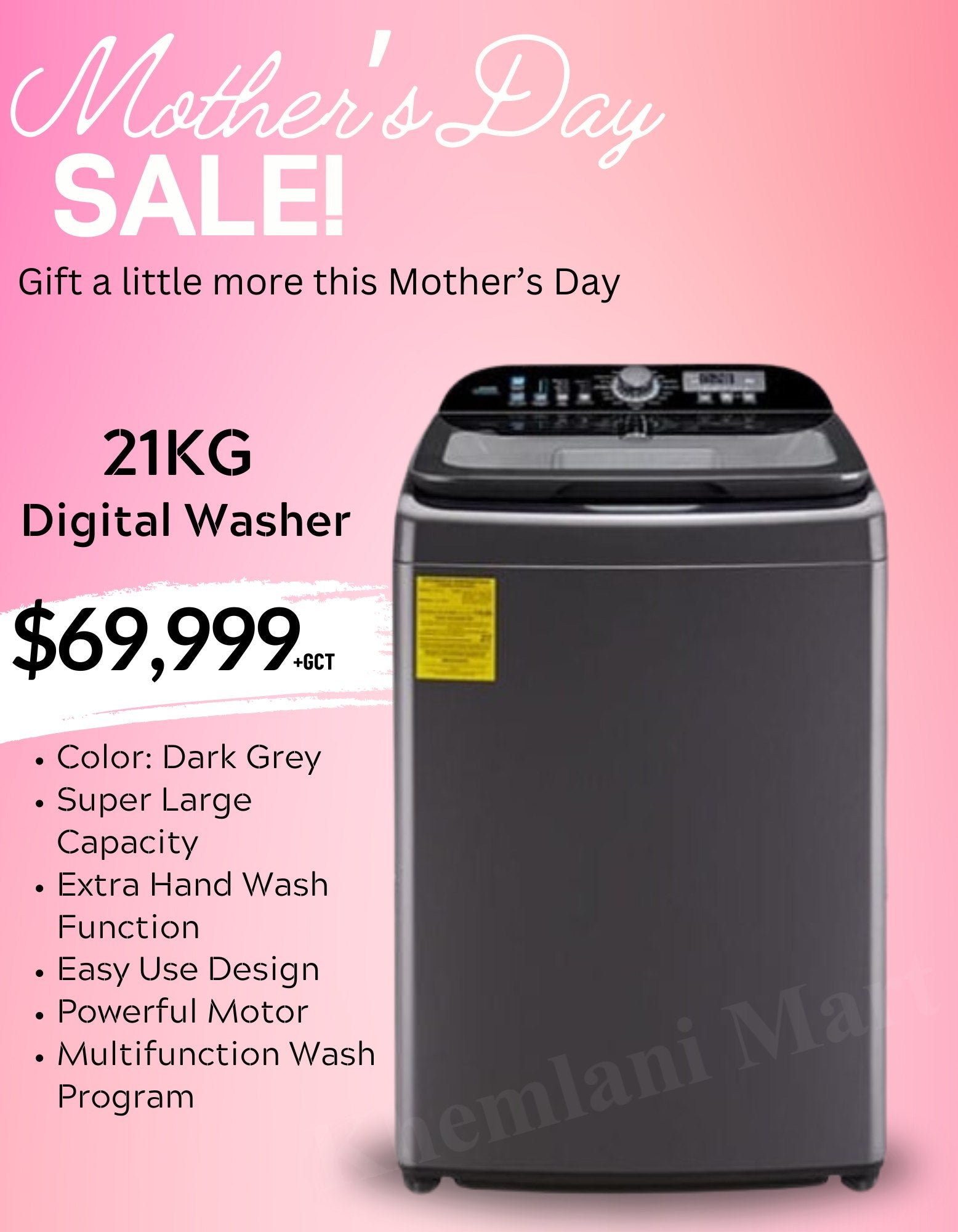 BlackPoint 21KG Digital Washer – Khemlani Mart