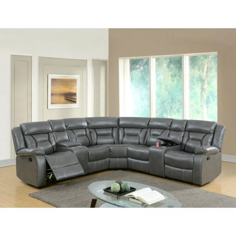 Metropolitan Grey Sectional – Khemlani Mart