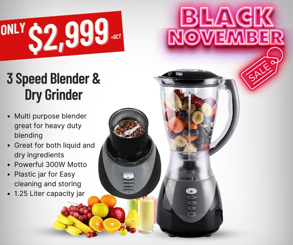 Starline 3 Speed Blender and Dry Grinder – Khemlani Mart