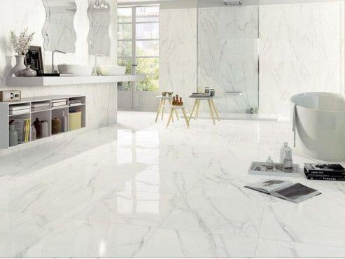 24in. x 24in. Santorini White - Porcelain Tile – Khemlani Mart